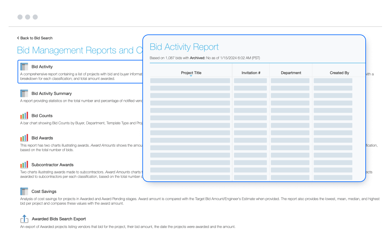 Bid Management with PlanetBids